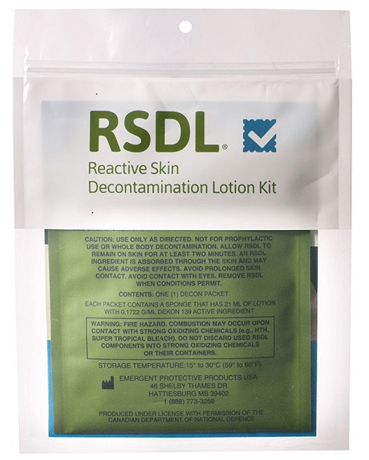 Reactive Skin Decontamination Lotion (RSDL) | Azweaponcraftprepper
